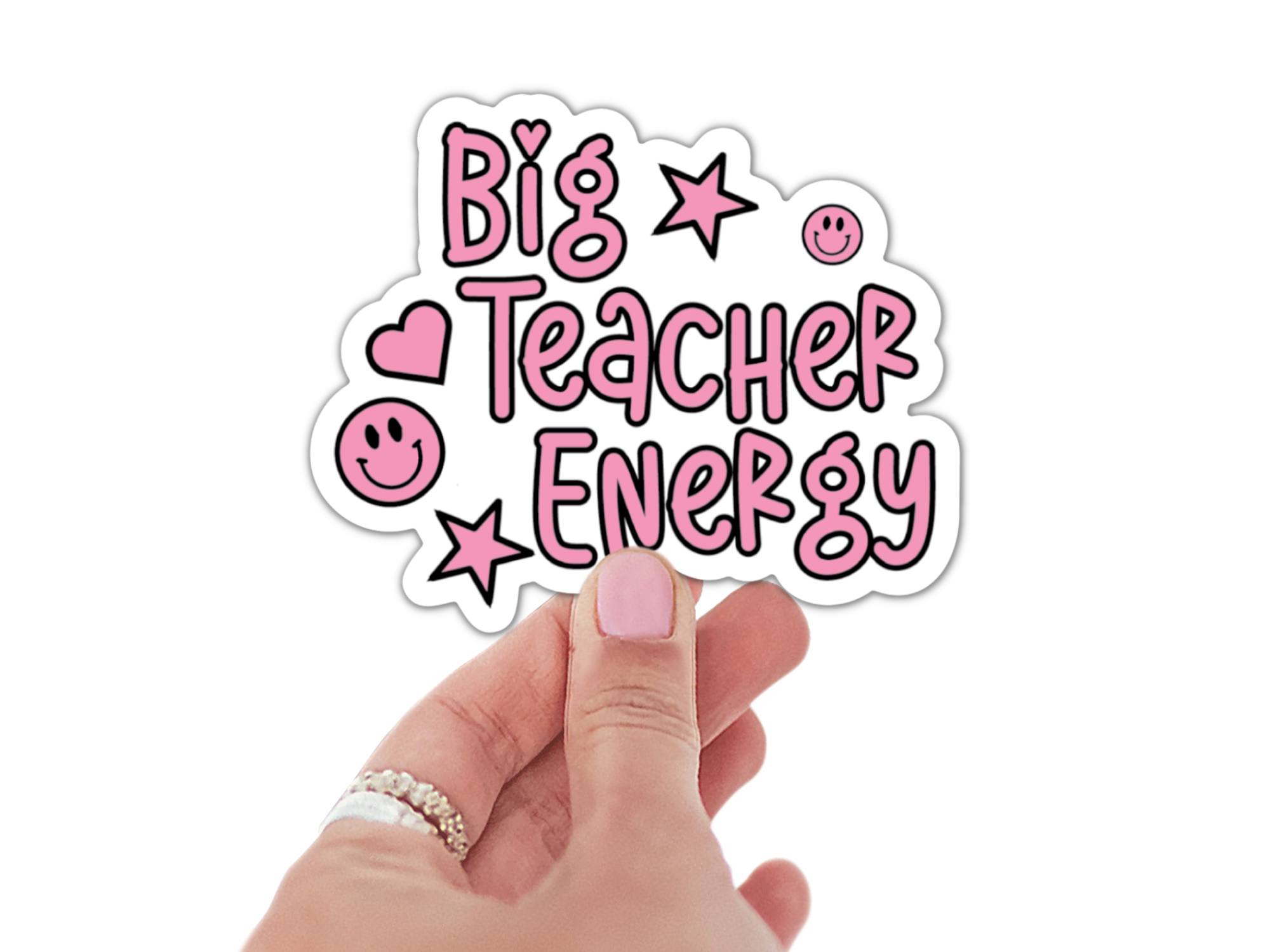 Big Teacher Energy Sticker – Mi Vida Uvalde
