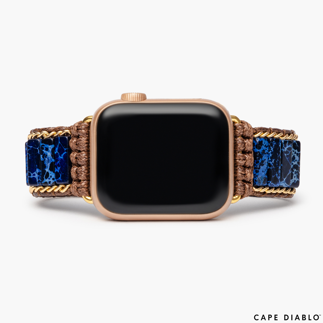 Tranquil Aura Lapis Lazuli Western Apple Watch Strap – Mi Vida Uvalde
