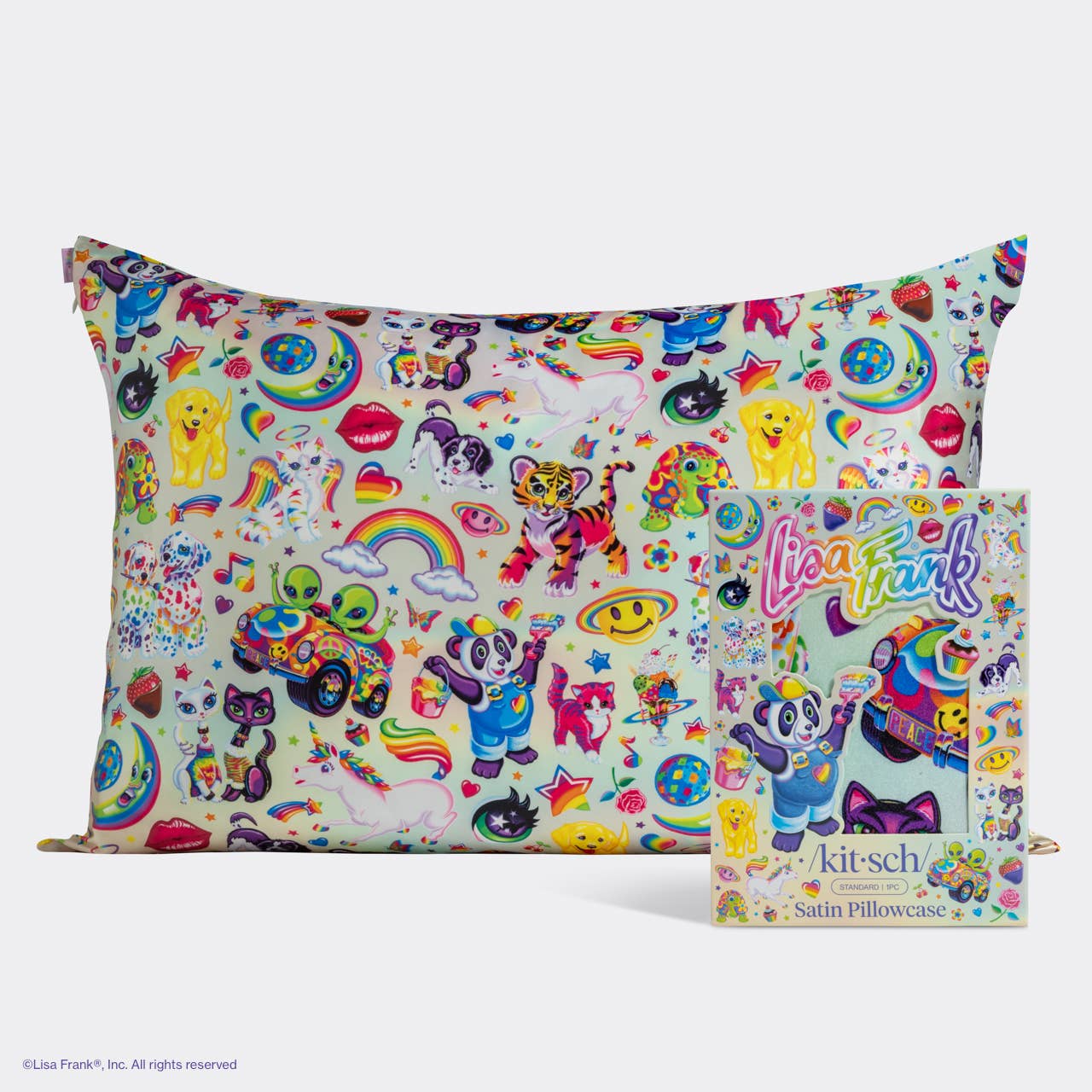 Lisa Frank x Kitsch Standard Satin Pillowcase - The Fantastic World of ...