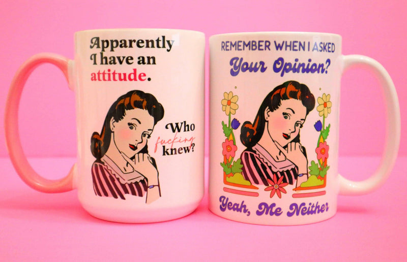 Retro Woman Remember When I Asked Your Opinion Mug: 15 oz – Mi Vida Uvalde