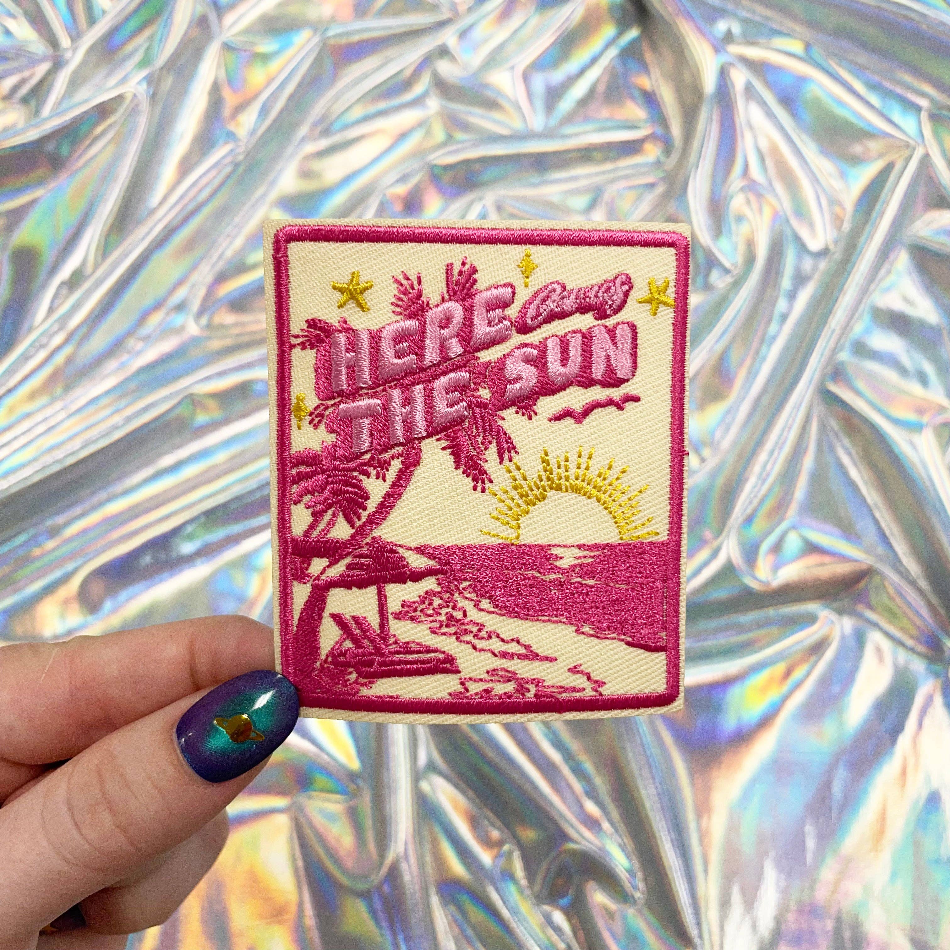 Here Comes the Sun Embroidered Patch – Mi Vida Uvalde