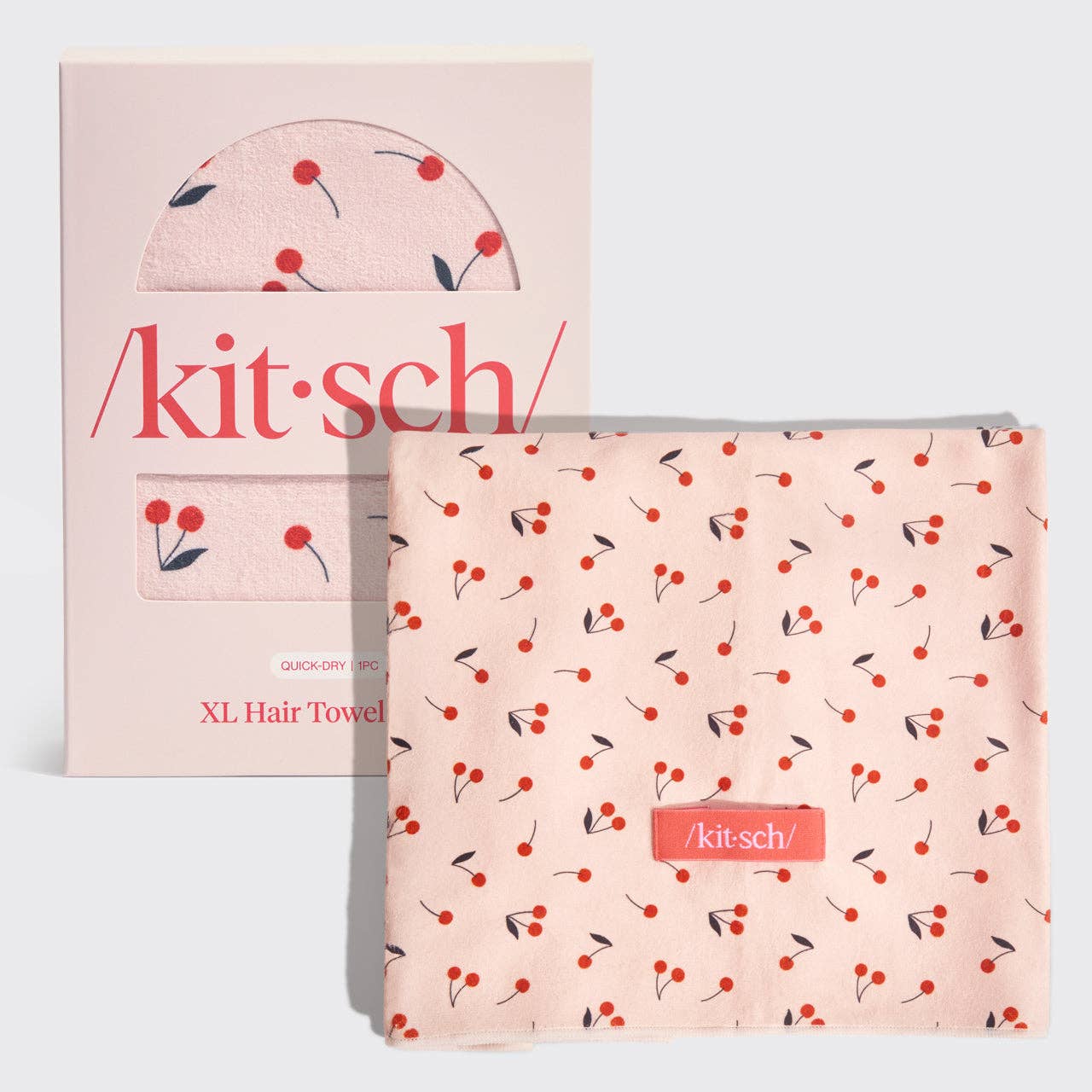 XL Hair Towel Wrap - Cherry Print – Mi Vida Uvalde