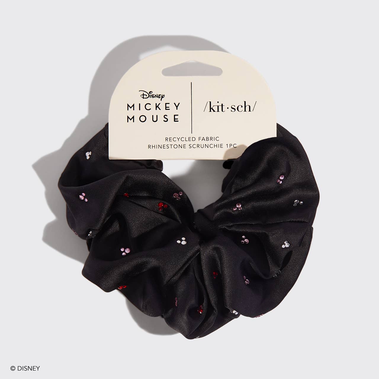 Kitsch & Mickey and Minnie Recycled Fabric Scrunchie - Black – Mi Vida ...