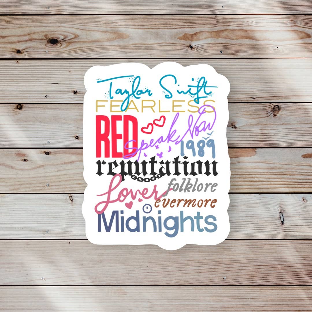 Taylor Swift Album Sticker – Mi Vida Uvalde
