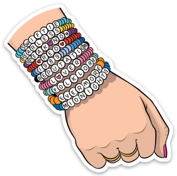 Taylor Friendship Bracelets Die Cut Sticker – Mi Vida Uvalde