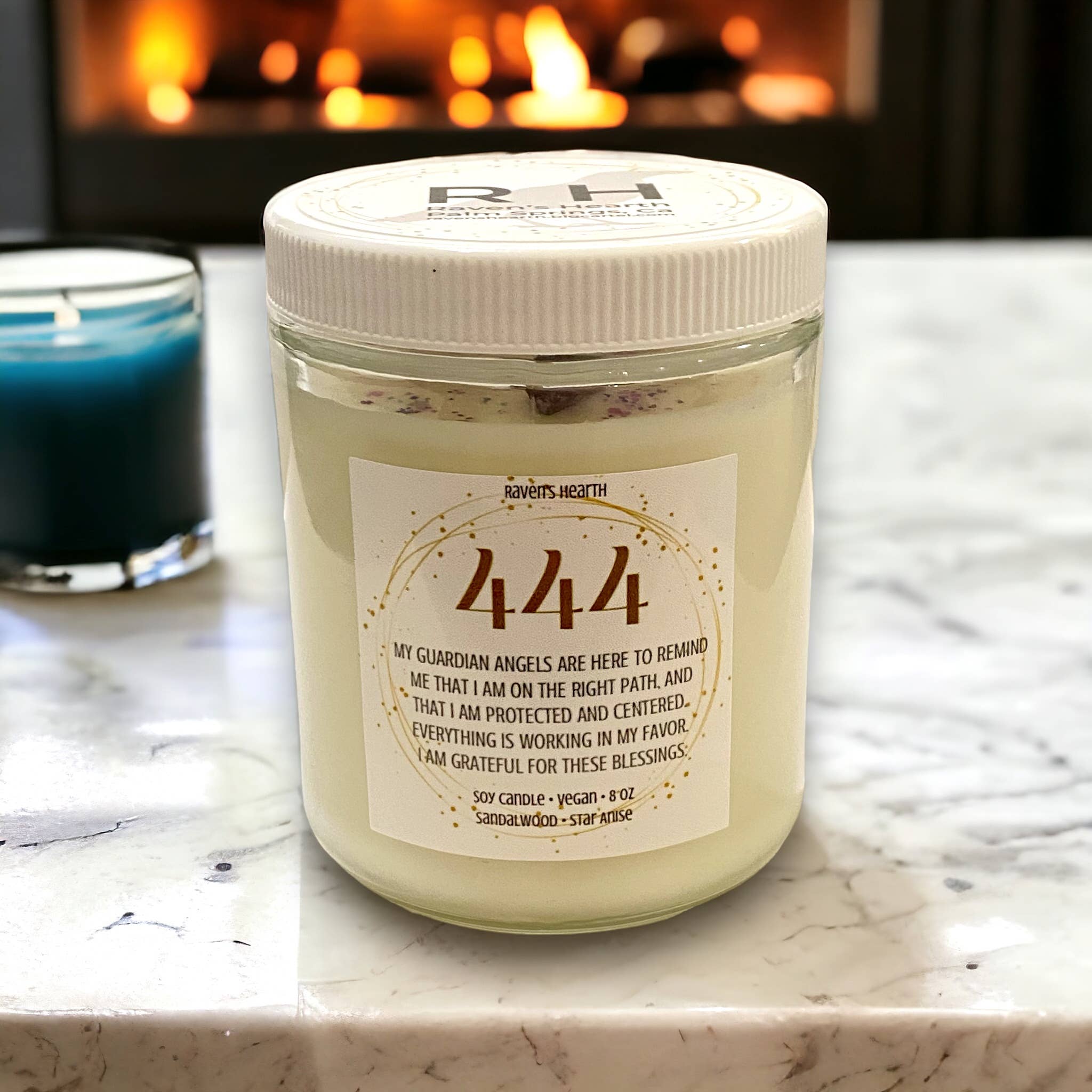 444 Candle Protection — Angel Numbers Sandalwood Scent – Mi Vida Uvalde