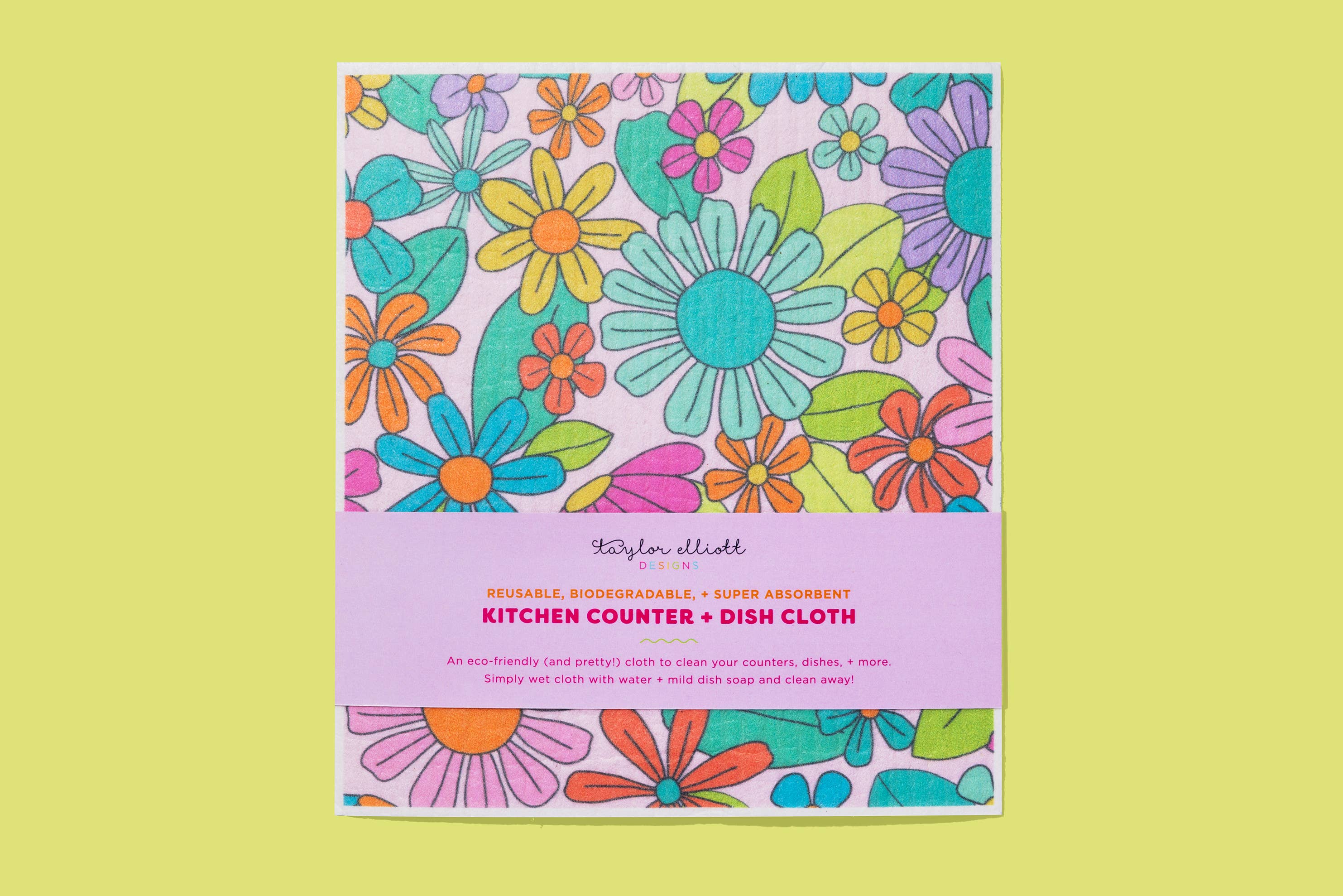 Biodegradable Dish Cloth - Flower Garden – Mi Vida Uvalde