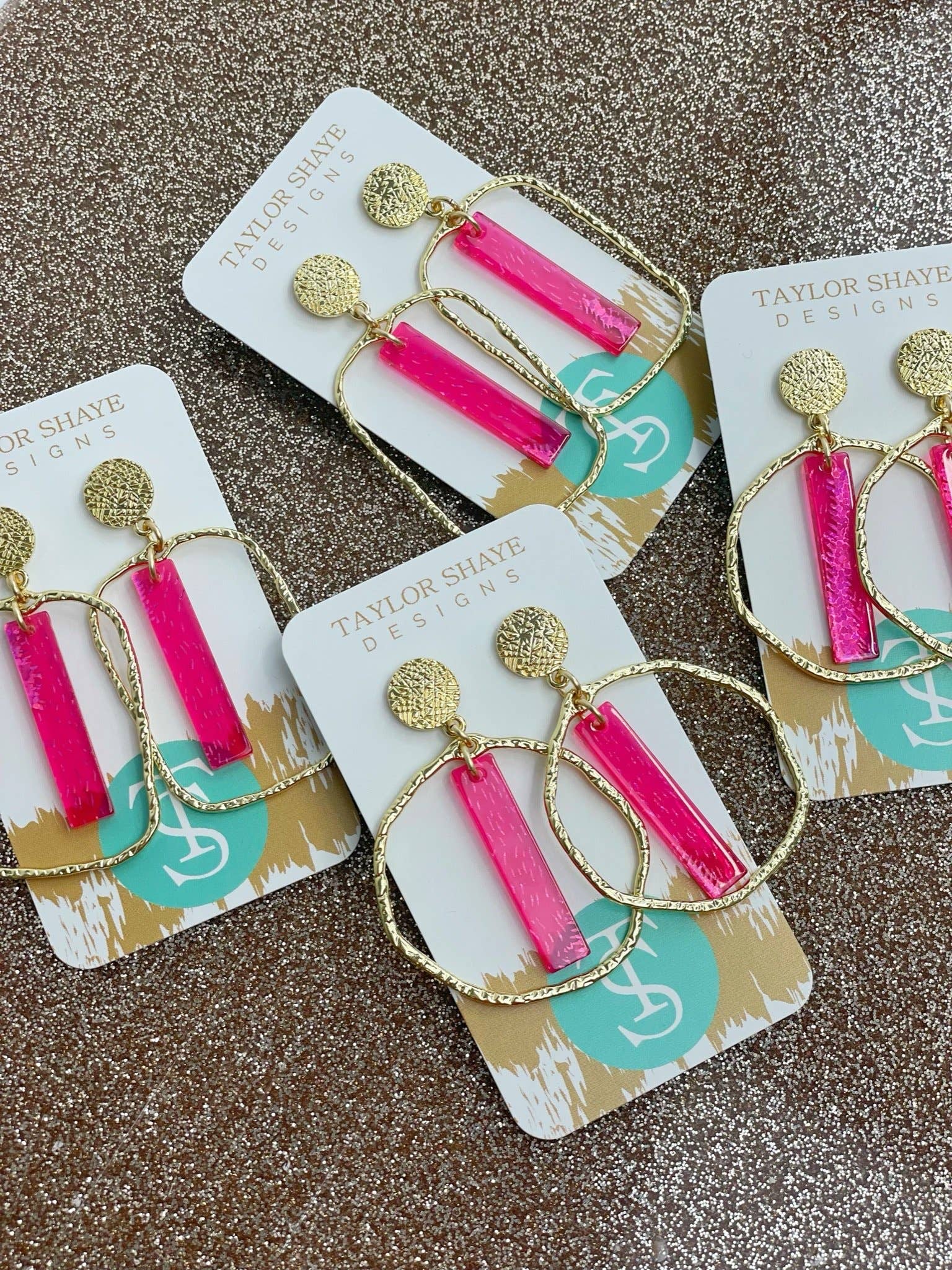 Hot Pink Stick Hoops – Mi Vida Uvalde