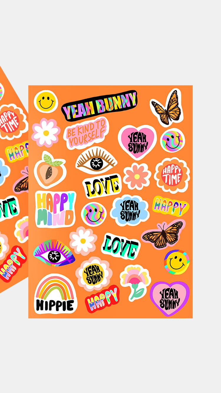 Hippie - Stickers Sheet – Mi Vida Uvalde