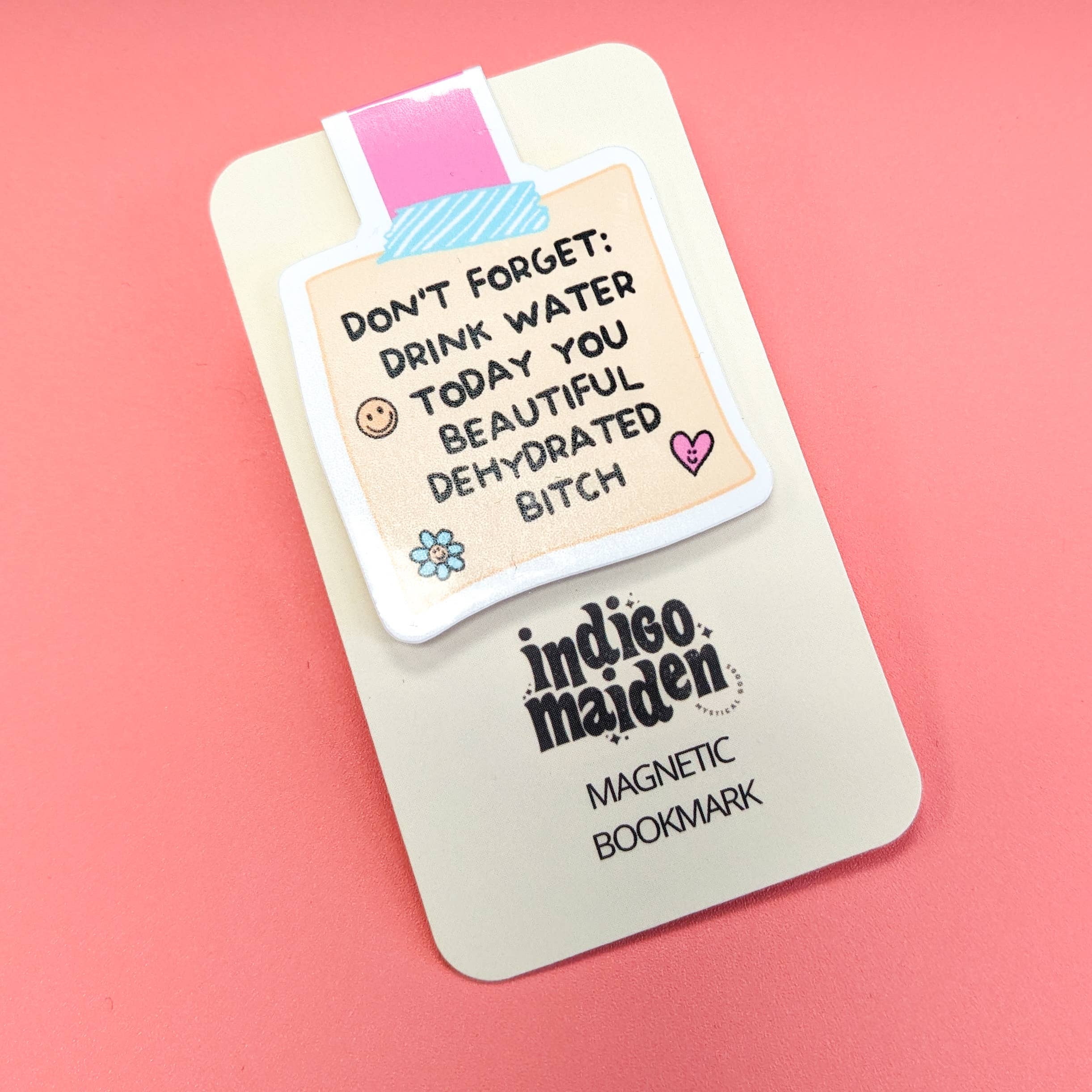 Drink Water Sticky Note Magnetic Bookmark – Mi Vida Uvalde