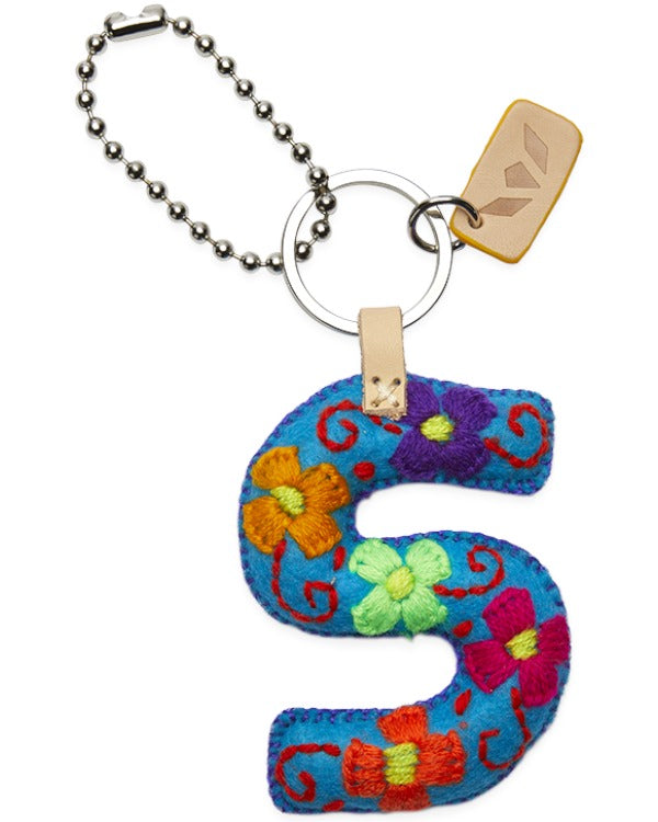 TURQUOISE FELT ALPHABET CHARM "S" BY CONSUELA | IN STOCK - QUICK ...