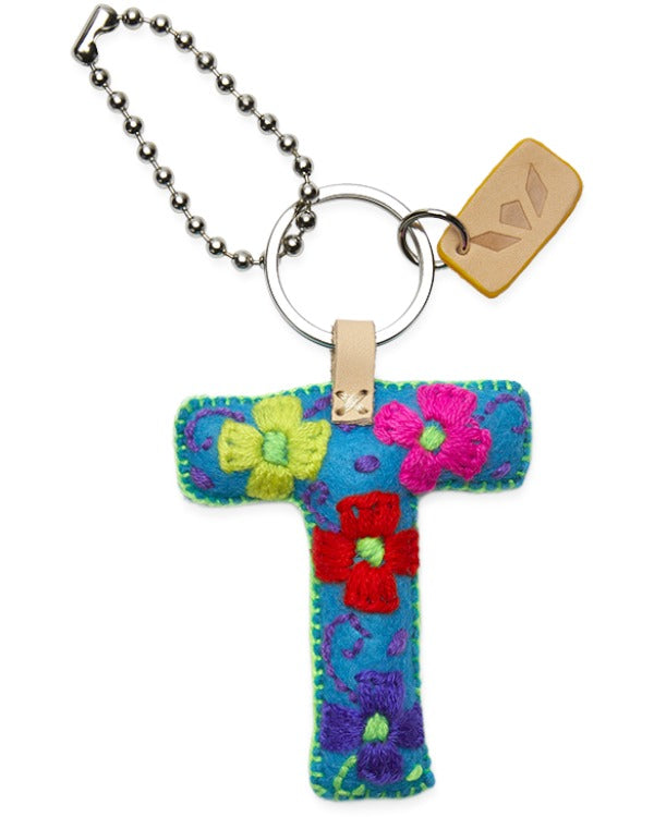 TURQUOISE FELT ALPHABET CHARM "T” BY CONSUELA | IN STOCK - QUICK SHIPPING | MI VIDA UVALDE – Mi ...