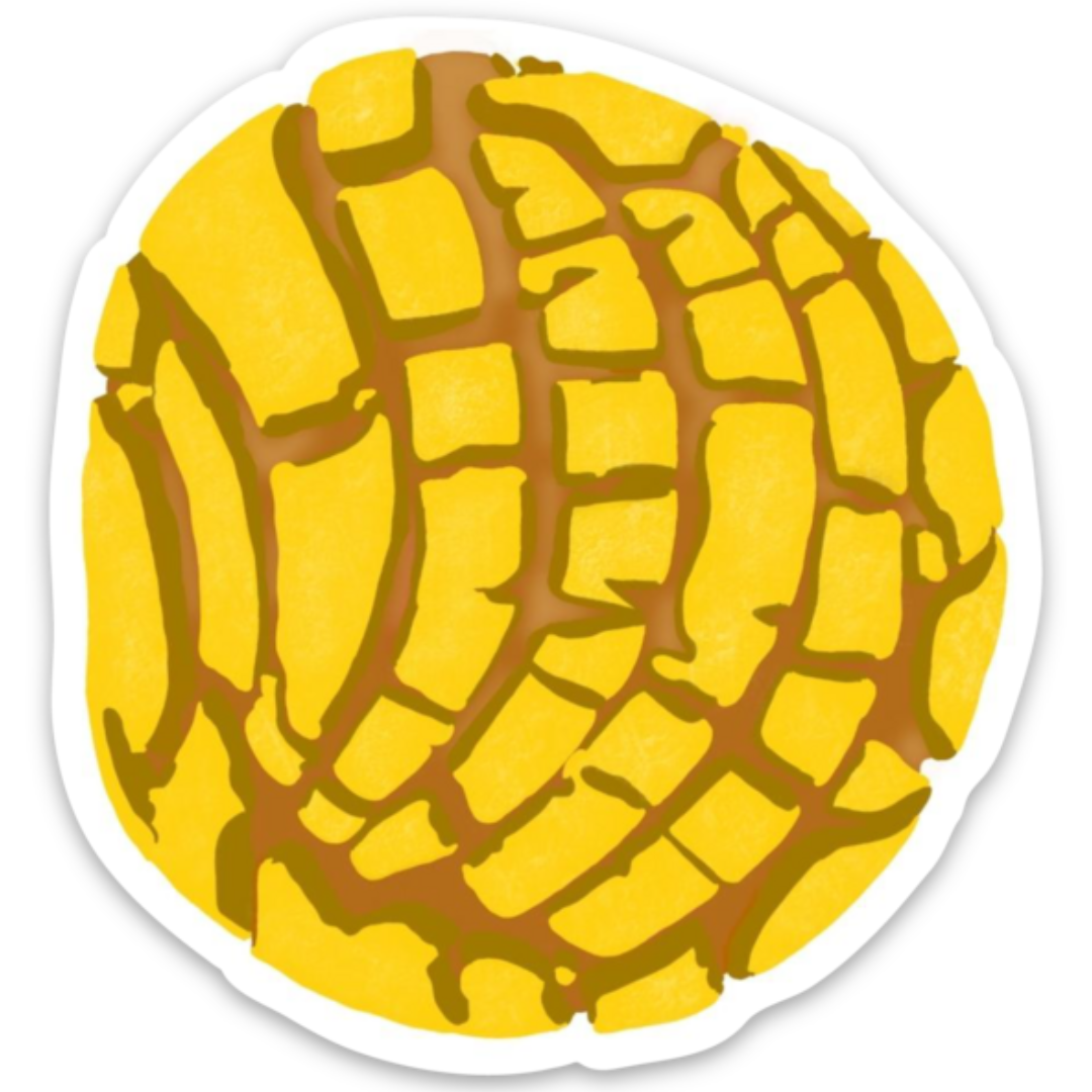 Yellow Concha Sticker – Mi Vida Uvalde