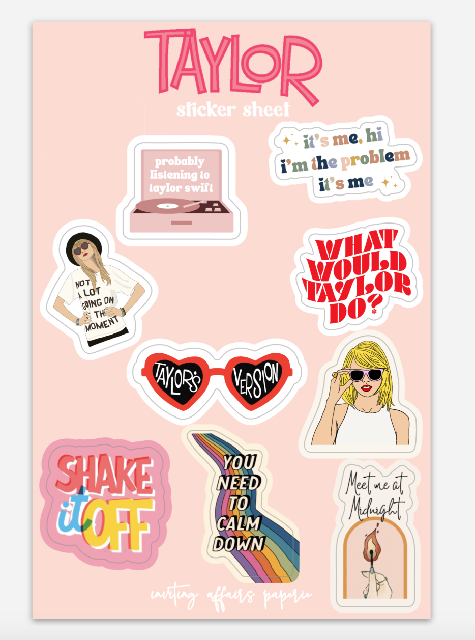Taylor Sticker Sheet – Mi Vida Uvalde