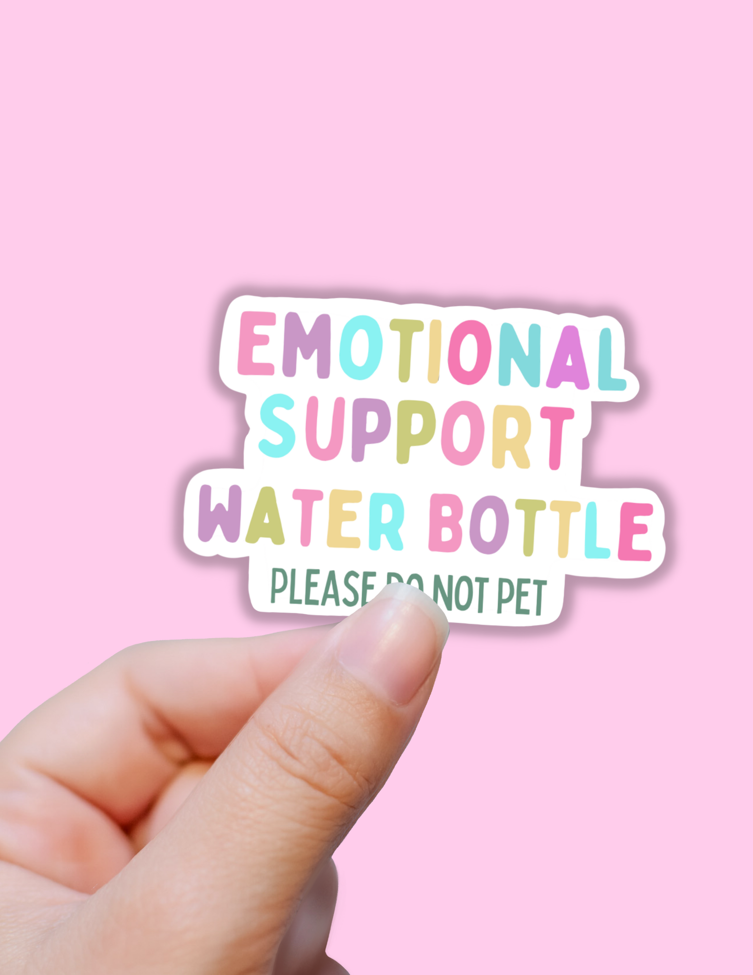 Emotional support water bottle sticker,funny stickers – Mi Vida Uvalde