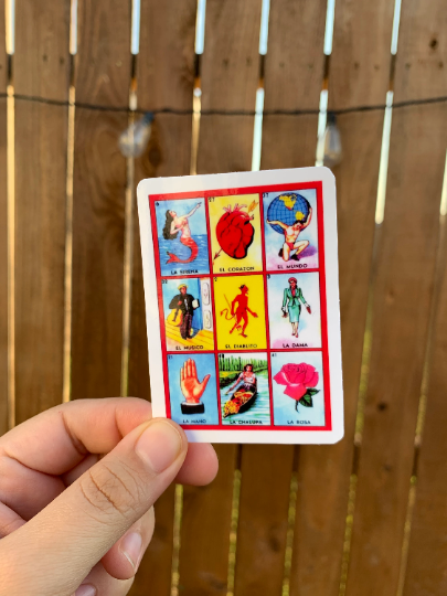 Loteria card die cut sticker – Mi Vida Uvalde