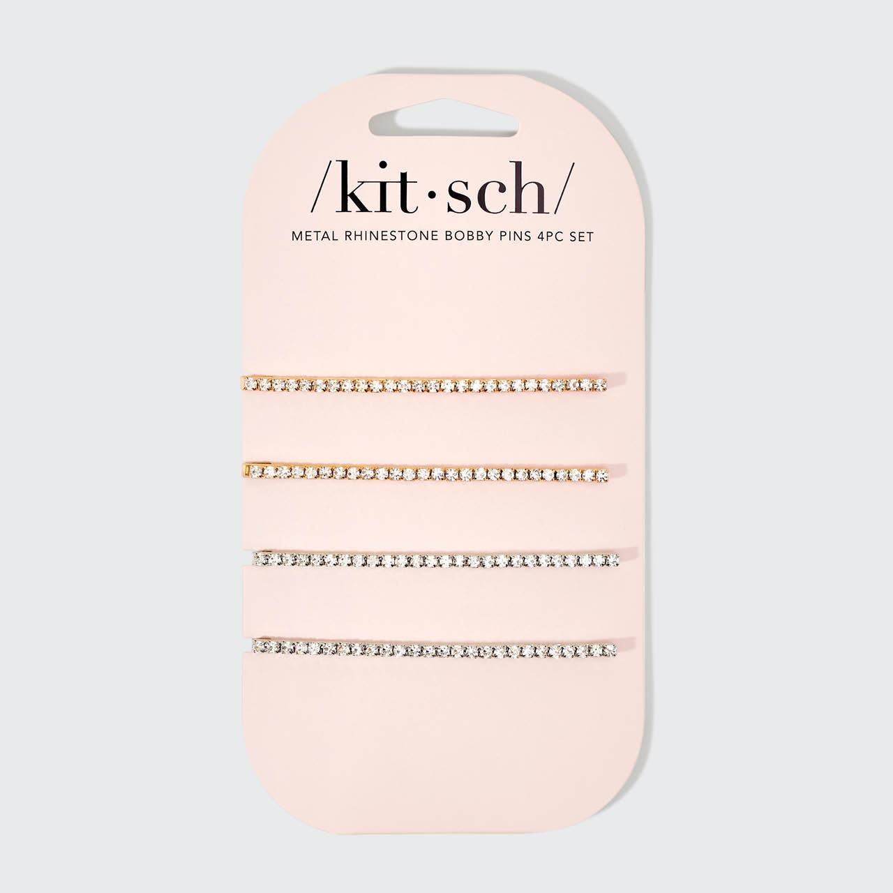 Metal Rhinestone Extra Long Bobby Pins 4pc Set - Gold/Silver – Mi Vida ...